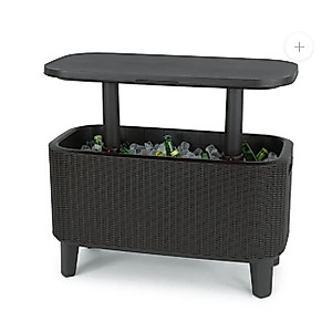 Keter 63 Quart Cooler Bevy Bar and Serving Station