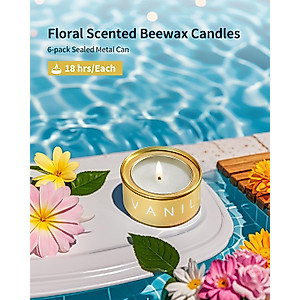 VTS Candles for Home Scented, 6 Pack Aromatherapy Candles (Lavender, Vanilla, English Pear & Freesia, Neroil, Clary Sage, Jasmine Sambac), Candles Gift Set for Stocking Stuffers, Christmas, Birthday