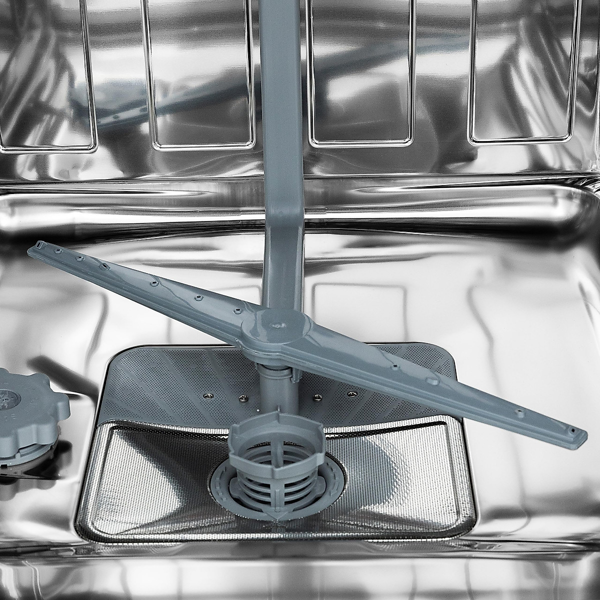 ZLINE Autograph Edition 24" Tallac Series 3rd Rack Top Control Built-In Tall Tub Dishwasher in Custom Panel Ready with Polished Gold Handle, 51dBa (DWVZ-24-G)