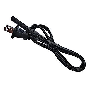 eeTao AC 120V Power Cord Cable Plug Lead Charger Compatible with ‎Silonn ‎SLRE01B Mini Fridge Portable Skin Care Fridge 4 L/6 Can Cooler and Warmer Small Refrigerator