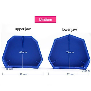 MrHugoo 6 Pcs Blue Base Former Kit Dental Lab Model Base Set Plaster Mold Filling Gypsum Base