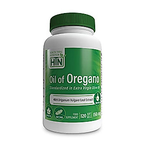Health Thru Nutrition Oil of Oregano 120 Mini-Softgels | Wild Harvested | European 40:1 Origanum Vulgare Equivalent to 600mg Oregano in Extra Virgin Olive Oil | Non-GMO Gluten Free (Pack of 120)