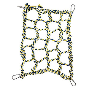 MagiDeal Bird Toys Hamster Hammock Rope Parrot Hammock Climbing Toy Climbing Toys Cage Toys Ladder Climbing Net for Parakeet Pet Parrot