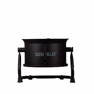 CAT by CATERPILLAR HVD-14AC - 14" High-velocity Drum Air Circulator Fan with 360-degree Pivoting Head, and Dual Ball Bearing 4-speed Motor, BLACK