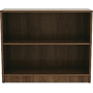Lorell Walnut Laminate Bookcase, 29.5" x 36" x 12"