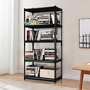 PACHIRA E-Commerce 72" H Metal Shelves for Storage 31" W x 16.5" D x 72" H, 5 Tier Adjustable Shelving Unit Kitchen Office Storage Rack Basement Utility Shelf