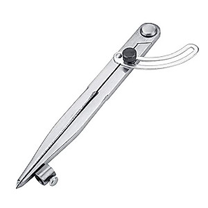 200mm Wing Leather Compass, Wing Leather Divider Rotating Tool Spacing Compasses Edge Area for Mechanical Marking and Leather Making