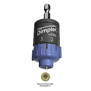 Adjustable DIMPLER ® Drywall Bit - Perfect for Converting Electric and Impact Drills into a Drywall and Deck Screw Gun holds the screw with a Powerful Magnet.