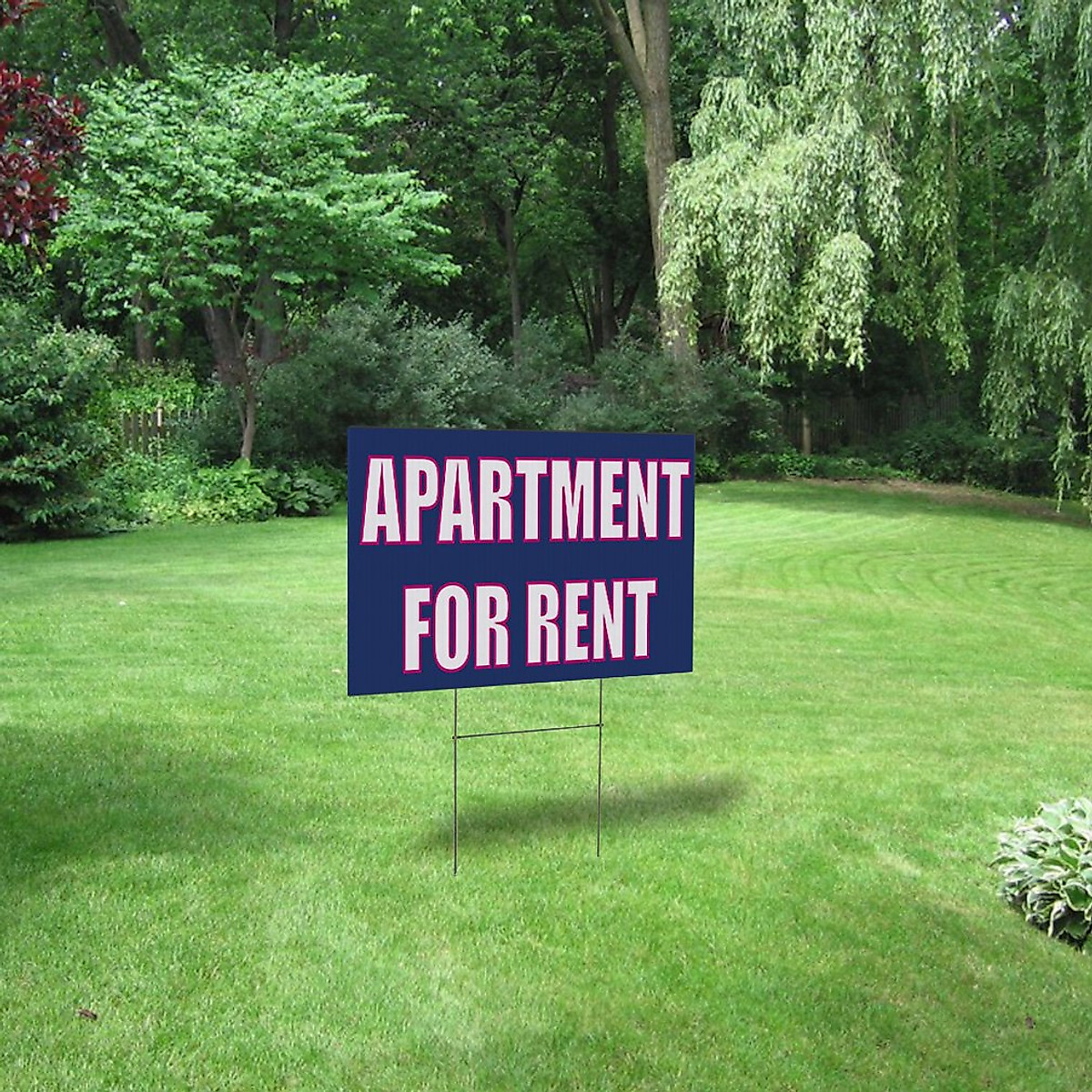 Fastasticdeals Weatherproof Yard Sign Apartment for Rent B Advertising Printing Lawn Garden 18x12 Inches 1 Side Print