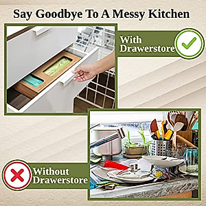 Drawerstore, Ziplock Storage Bag Organizer for Drawer - Plastic Bag Holder for Quart, Gallon, Sandwich, and Snack Size Storage Bags, Natural (DS-ORG-1)