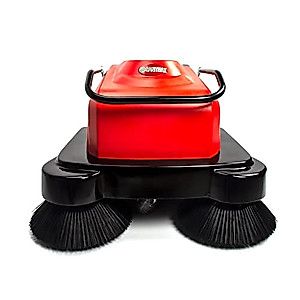 41.3" Walk Behind Industrial Floor Sweeper, Battery-Operated, Triple Brush, 64500 sqft/h