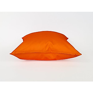 Ensperta Pack of 2 Outdoor 20&#039;&#039;x20&#039;&#039; Solid Waterproof Orange Throw Pillow Covers Decorative Square Patio Pillows for Patio Furniture
