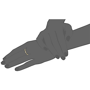 Amazon Essentials 1K Yellow Gold Cubic Zirconia Stackable Ring, Size 8 (previously Amazon Collection)