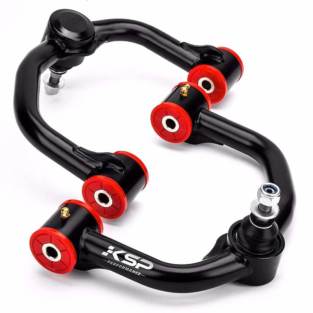 KSP 2-4inch Upper Control Arms Compatible with Ford F-150, Suspension Kits Tubular Black Arms Alignment Lift 2 to 4” for 2004-2020 F150, Replacement Factory/Stock Suspension Arms, 2nd Generation