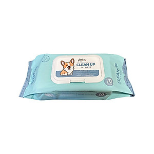Deodorizing Hypoallergenic Heavy Duty Thick Durable Pet Grooming Wipes Unscented Cleans Face, Ears, Body, Butt and Eyes – Bath Alternative, Super Convenient, Ideal for Home or Travel (Pack of 1)