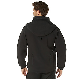Rothco Conceal-Ops Carry Soft Shell Jacket (US, Alpha, Large, Regular, Regular, Black)