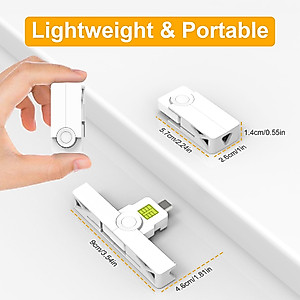 Type C Mini Foldable CAC Card Reader Military, Smart Card Reader DOD Military USB Common Access CAC, Compact PIV & Credit & ID Chip Card Reader, Compatible with Windows and Linux