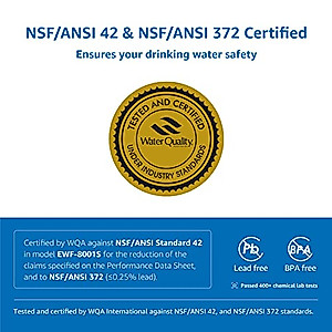 AQUA CREST 3US-AF01 Under Sink Water Filter, Replacement for Standard Filtrete® 3US-AF01, 3US-AS01, Aqua-Pure AP Easy C-CS-FF, WHCF-SRC, WHCF-SUFC, WHCF-SUF, NSF/ANSI 42 Certified, Pack of 3