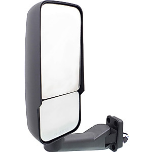 Kool Vue Driver Side Power Heated Mirror for Chevrolet C4500 Kodiak GMC C4500 Topkick 2003-2009 With Signal Light Paintable