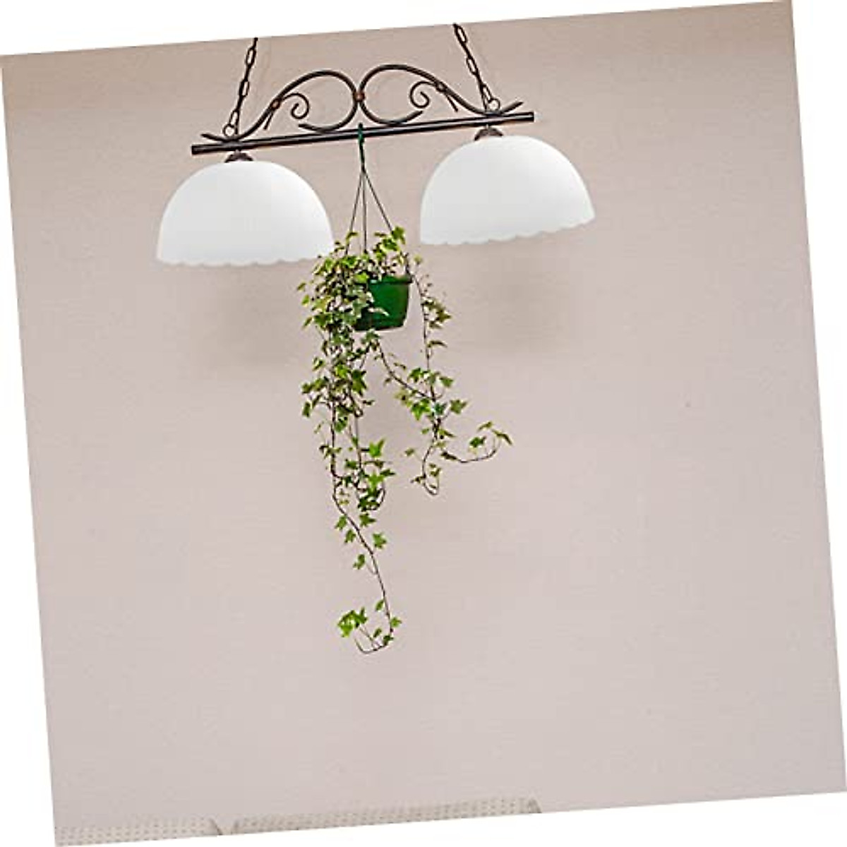 EXQUIMEUBLE 1PC glass lampshade table lamp shades bedside lamp shades clip on lamp shade small lamp shades glass light shade replacement glass light cover stand e27 white floor lamp rural