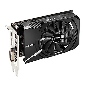 MSI Gaming GeForce GTX 1650 128-Bit HDMI/DP/DVI 4GB GDRR6 HDCP Support DirectX 12 VR Ready OC ITX Graphics Card (GTX 1650 D6 AERO ITX OC)