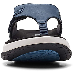 Clarks Women's Wave 2.0 Sea Sandal, Navy Combination, 11 W