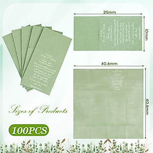 Tatuo 100 Pack Sage Green Napkins Disposable Linen Feel Dinner Napkins with Built in Flatware Pocket Sage Green Paper Napkins for Wedding Dinner Lunch Kitchen Birthday Party Favors