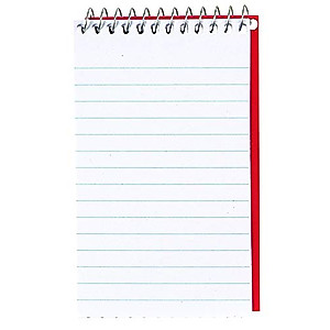 Ready Office Wirebound Spiral Memo Books, Small Notepad with Top-Opening, College Ruled, Mini Note Books, 3" x 5", 75 Sheets/Pad - 5 Pads/Pack