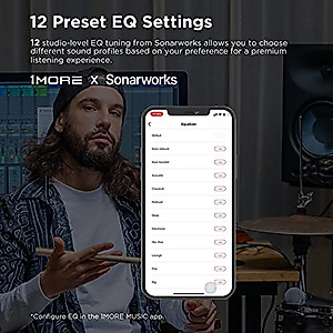 1MORE Comfobuds 2 Bluetooth 5.2 Wireless Earbuds, Bluetooth Headphones Stereo Sound Earphones, 4 Mic Headset Premium Sound with Deep Bass for Sport, 12 EQ USB-C Fast Charge (Black)