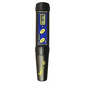 Milwaukee C65 Waterproof Conductivity EC/Temp Tester with Replaceable Electrode, 0 to 1999 microSiemens/cm, 1 microSiemens/cm Resolution, +/-0.2 percent Accuracy