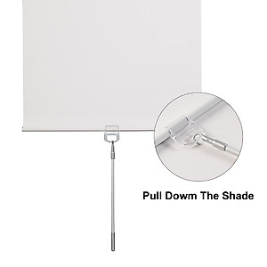 Draw Rod for Cordless Zebra Blinds, Honeycomb Blinds, Spring Roller Shades, Premium Quality Easy to Pull The Shades Down and Up Telescopic 13in to 24in.