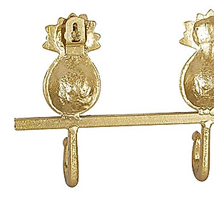 Deco 79 Rack Wall Hook, S/2 13", 23" W, Gold