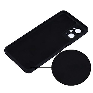Case for Oppo K10, Liquid Silicone Protective Phone Case for Oppo K10 with Silicone Lanyard, Slim Thin Soft Shockproof Cover for Oppo K10 Silicone Case Black