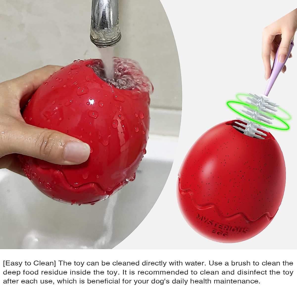 Hihope Dog Toys for Aggressive Chewers Large Dogs 2Pack,Puppy Chew Toys,Natural Rubber Indestructible Dog Toys,Treat Dispensing Dog Toy - Stuffable Dog Toy for Chewing & Playing