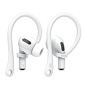 elago Ear Hooks Designed for AirPods Pro 2, AirPods Pro, Designed for AirPods 3 & 2 & 1, Earbuds Accessories, Anti-Slip, Ergonomic Design, Comfortable Fit (White) [US Patent Registered]
