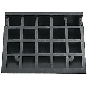 CXRCY Rubber Curb Ramp 6” Rise 2 Pack Industry Heavy Duty Black Threshold Ramps with 4 Expansion Bolts for Sidewalk, Loading Dock, Driveway, Wheelchair, Car, Bike