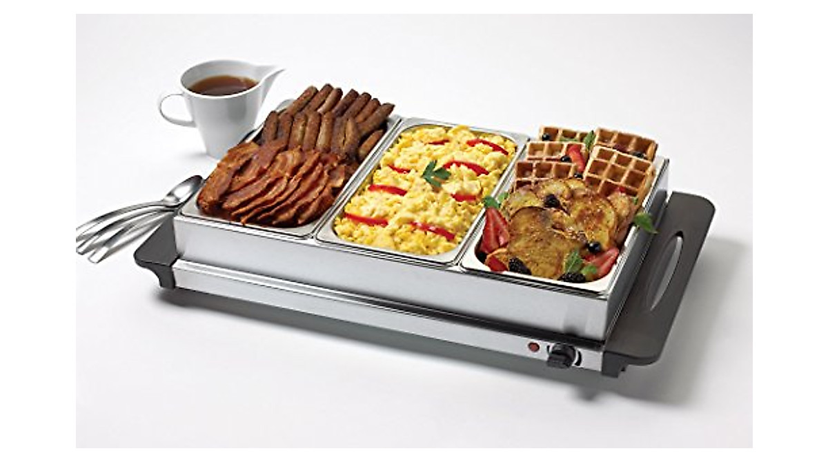 Betty Crocker Buffet Server & Warming Tray - Stylish & Safe
