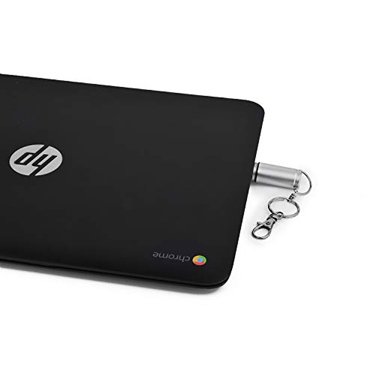 RAOYI 64G USB Flash Drive USB 2.0 Metal Memory Stick Pen Drive Thumb Drive Zip Drive with Key Chain (Silver)