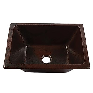 Hawking Copper 17" Rectangular Dual Flex Bath Sink with Care Kit