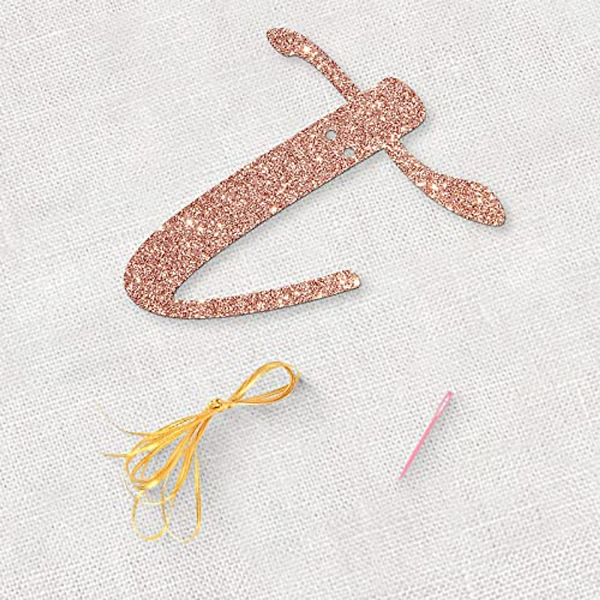 KakaSwa Just Married Banner, Wedding Party / Birdal Shower / Engagement Party Decorations, Hanging Banner for Wedding Party, Theme Party Supplies - Rose Gold