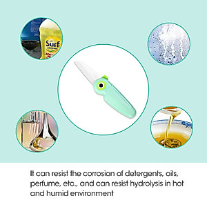 S.ROKE TTAN Portable Ceramic Paring Knife - 2.5 Inches Sharp Blade, Small Folding Knife, Cutter Peeler 2 in 1, Mini Cute Portable Fruit Knife for Travel, Camping (Green)