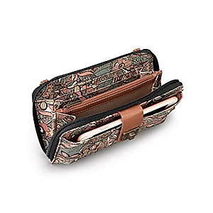 Sakroots Large Coated Canvas Smartphone Crossbody Bag, Sienna Spirit Desert