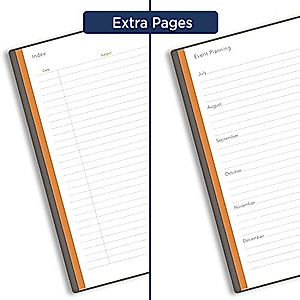 Planning Notebook by AT-A-GLANCE, Undated, 5-1/2" x 9", Small, Plan. Write. Remember, with Reference Calendars, Gray (70621030)