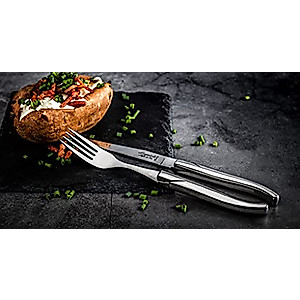 Laguiole Style de Vie Steak Knives, Luxury Line, 6 pieces, Fully Stainless Steel, in giftbox