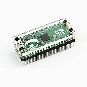 Treedix Compatible with Pi Pico Acrylic Case Development Board Transparent Protective Case Fixing Bracket