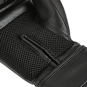 Everlast Prospect 2 Training Gloves Black/Grey 8oz - Enhanced Wrist Wrap for Support - Hook and Loop Closure for Wrist Stability and Secure Fit - Ideal for Training and Sparring