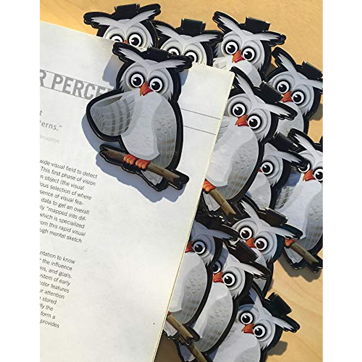 OWL Bookmarks - (Set of 20 Book Markers) Bulk Animal Bookmarks for Students, Kids, Teens, Girls & Boys. Ideal for Reading incentives, Birthday Favors, Reading Awards and Classroom Prizes!