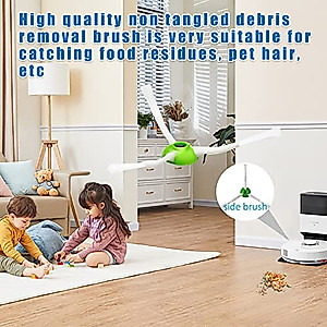 Esmartlife Replacement Parts Compatible for iRobot Roomba I,E &JSeries Vacuum Cleaner i3 i3+ i4 i4 + i6 i6+ i7 i7+ i8 i8 Plus E5 E6 E7 J7，1 Set Rubber Brushes 4 Filter& 4 Side Brushes