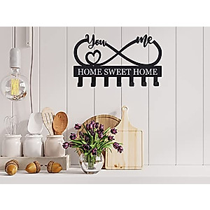 EFCUSTOMFC Personalized Metal Infinity Key Hooks, Key Holder for Wall, Wall Mounted Hooks,Personalized Key Rack for Wall, Metal Key Holder for Wall, Key Wall Holder Personalized