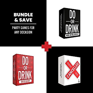 Do or Drink Team Wars - Drinking Games for Game Night, Girls Night, and More - Adult Games with Cups, Ping Pong Balls, Dice, Ropes, and More - Fun Party Games